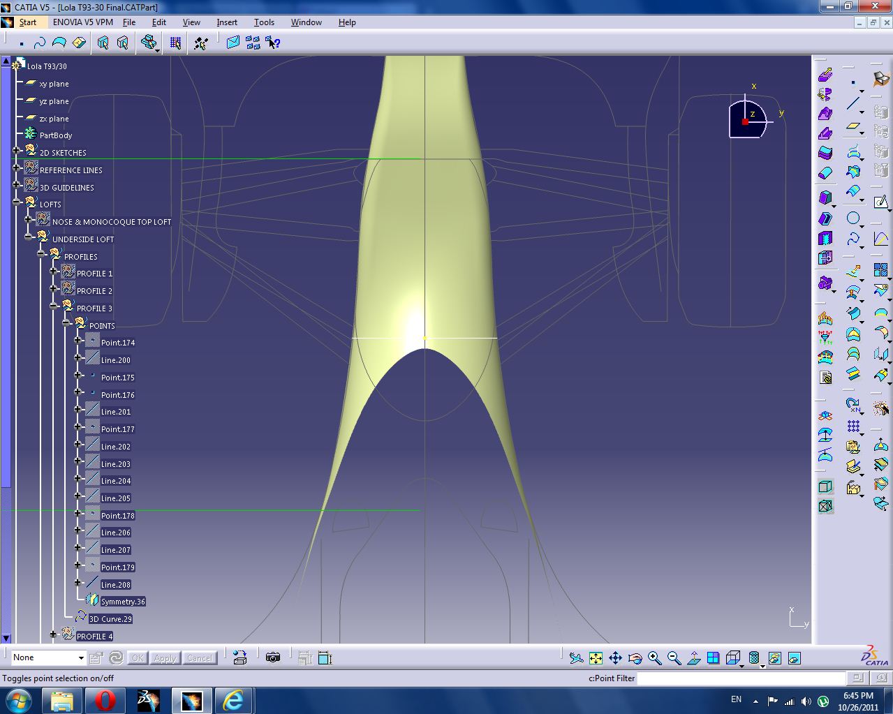 Scratchbuilding a 1/20 scale F1 replica: F1 car design in Catia V5 viii