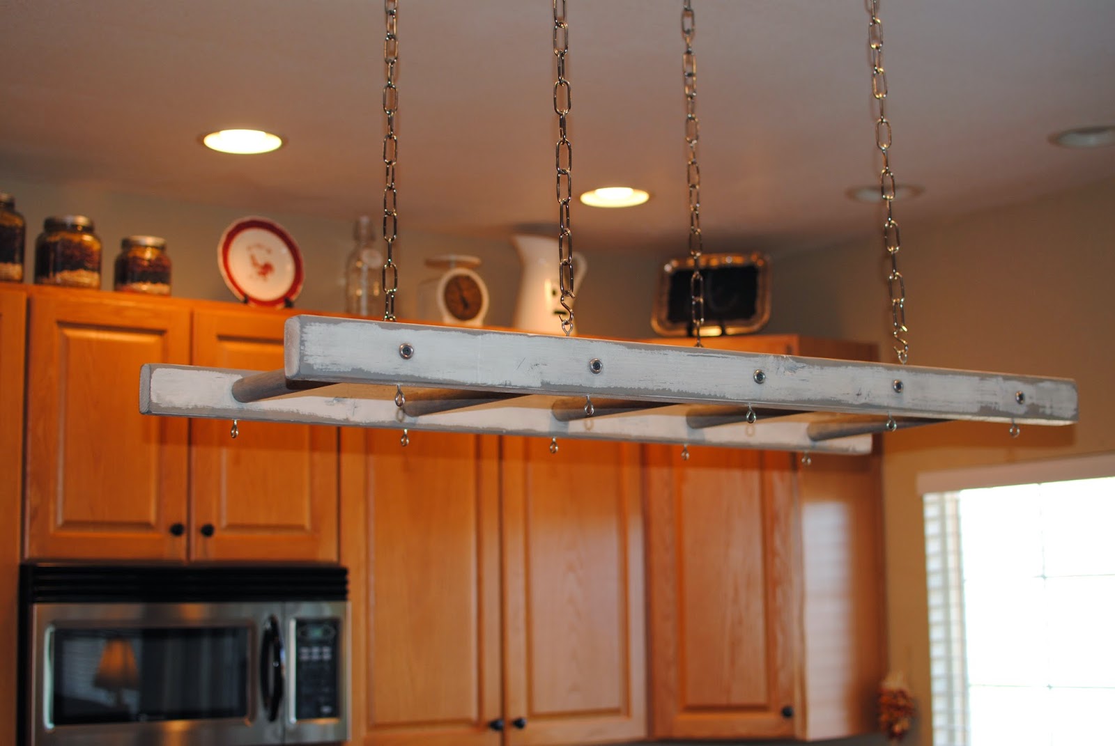 Edna Faye Creations: Rustic Pot Racks and Ladders