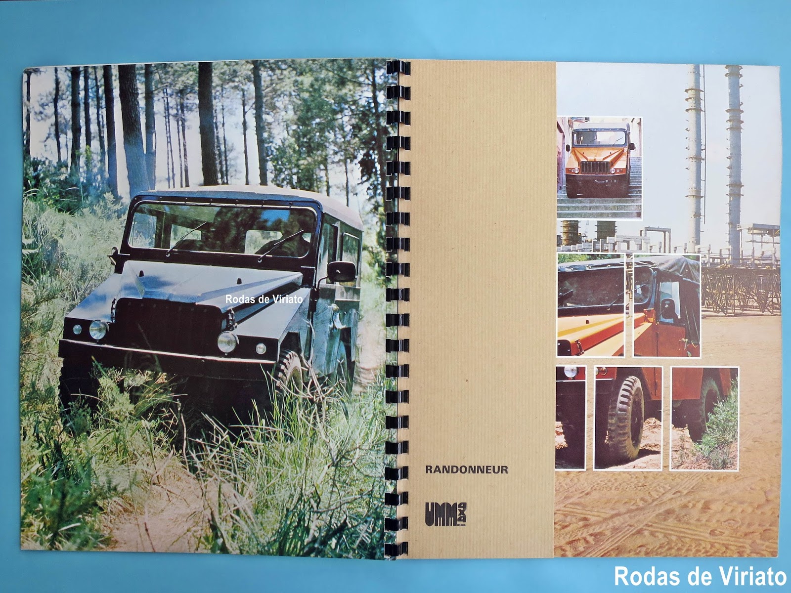 Catálogo UMM 4x4 Cournil com argola plástica (francês / inglês)