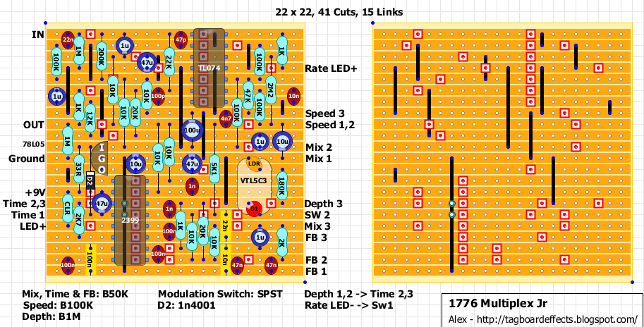 Guitar FX Layouts: 1776 Multiplex Jr.