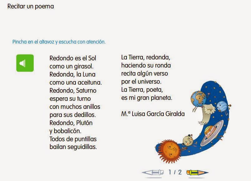 FUERTEMIMOPLATA (el blog de 1º de Primaria): RECITAR POEMAS