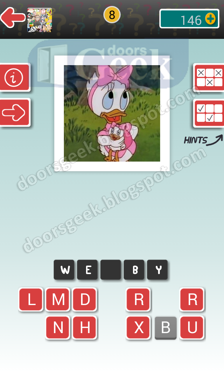 Guess The Cartoon Level 33-8 ~ Doors Geek