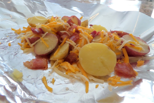 Welcome Home Blog: Cheesy Camp Fire Potatoes