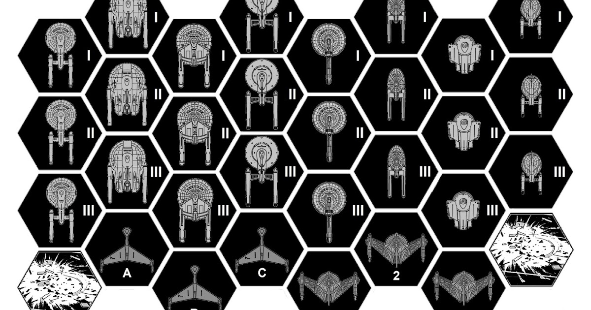SITZKRIEG! Hobby Blog: SHIELDS UP! TOS Ship Counters