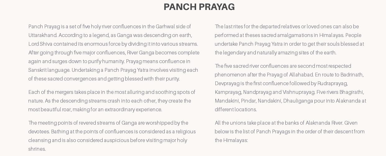 Panch Prayag (Sanskrit: पंच-प्रयाग Pañca prayāga) is an expression in ...