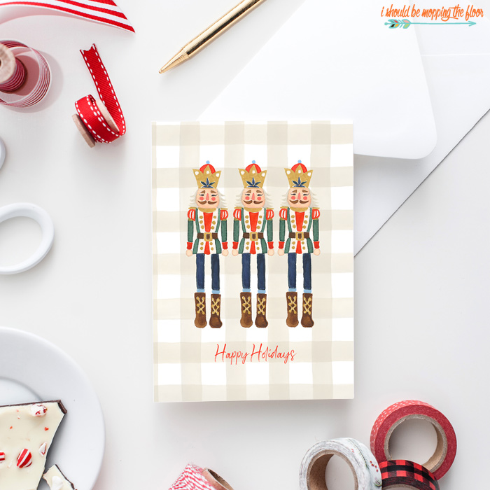 Free Printable Nutcracker Christmas Cards | i should be mopping the floor