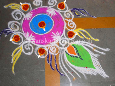 Diwali Rangoli Designs - Sanskar Bharti Rangoli