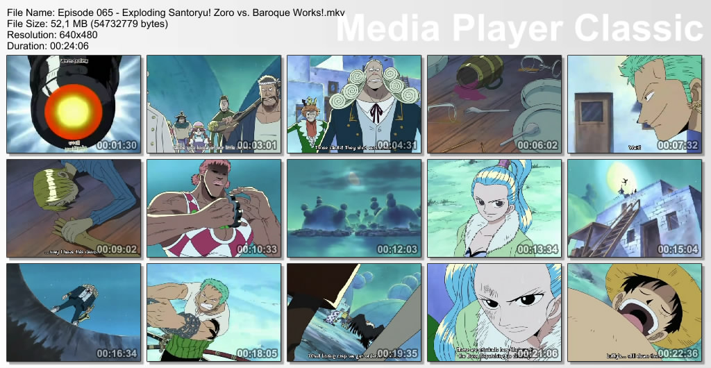 One Piece Ever: Episode 65 : Exploding Santoryu! Zoro vs. Baroque Works!