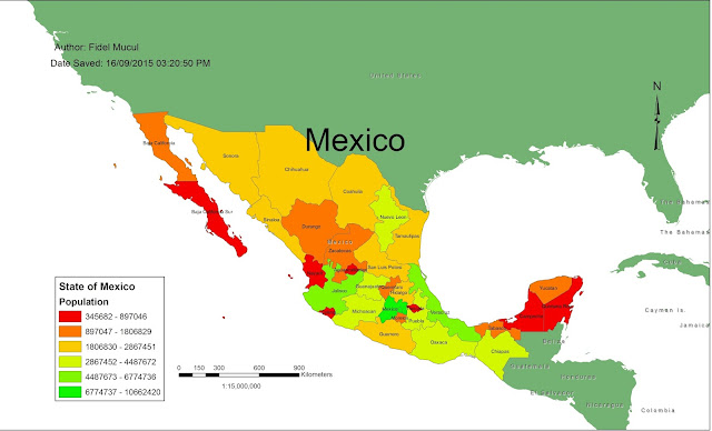 Fidel's GIS Explorations: Map of Mexico