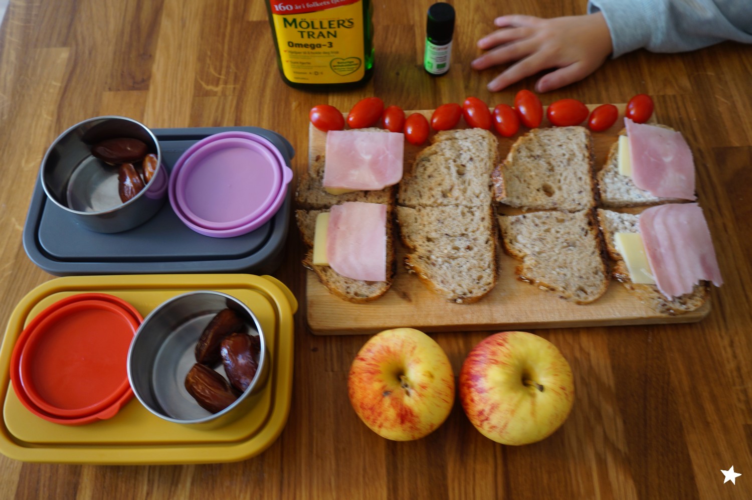 Farine d'étoiles: Quelques idées de matpakke...