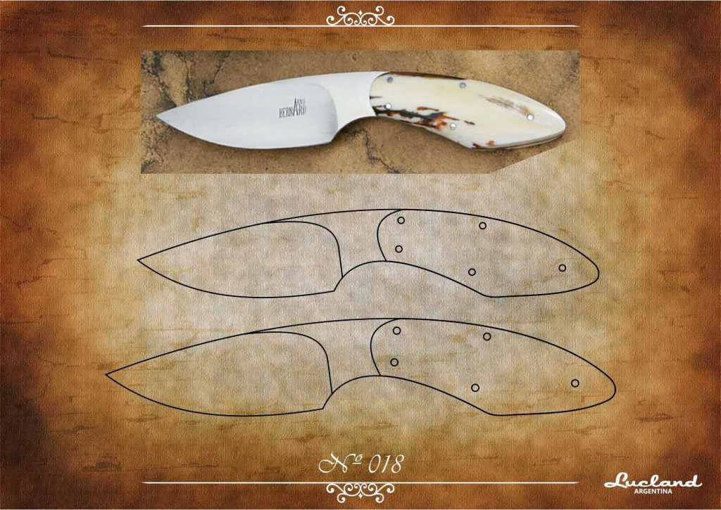 facón chico: Moldes de Cuchillos
