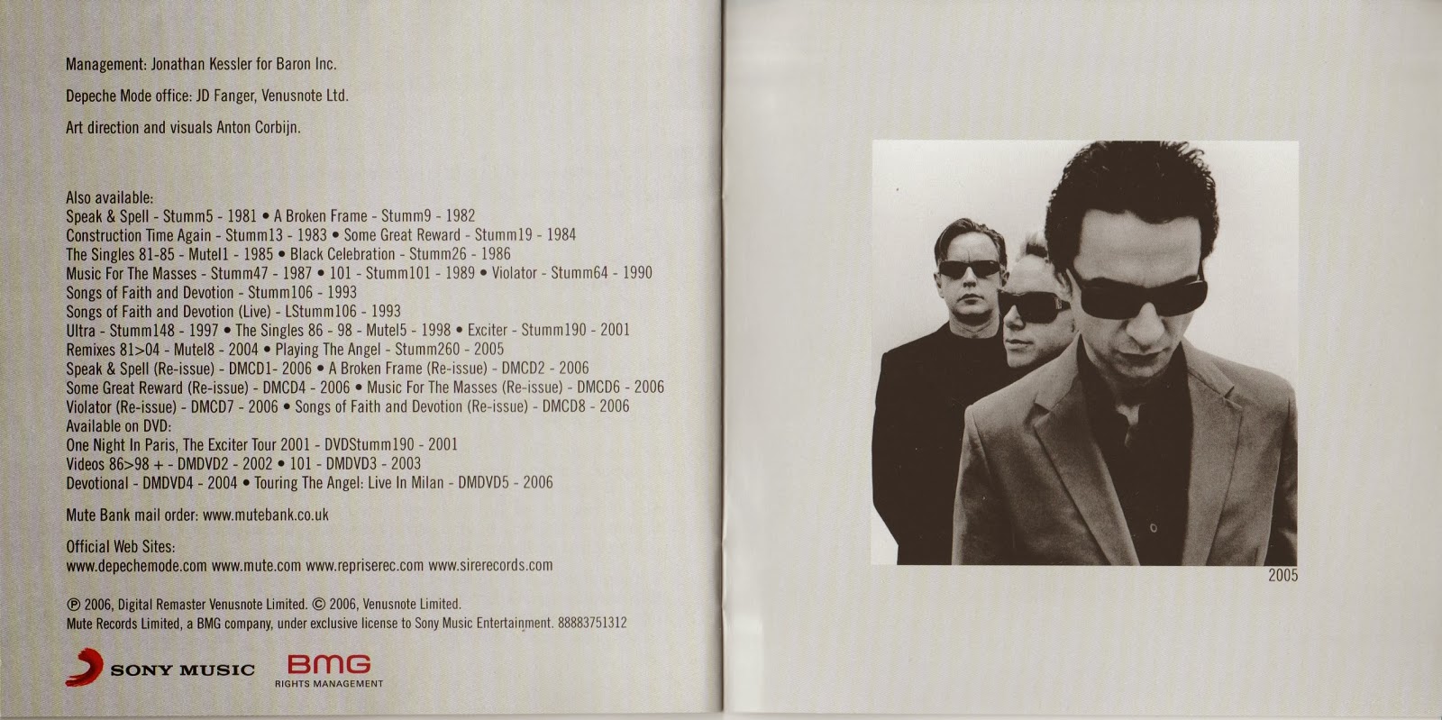 DEPECHE MODE – THE BEST OF DEPECHE MODE VOLUME 1 (CD + DVD) – Blog di ...