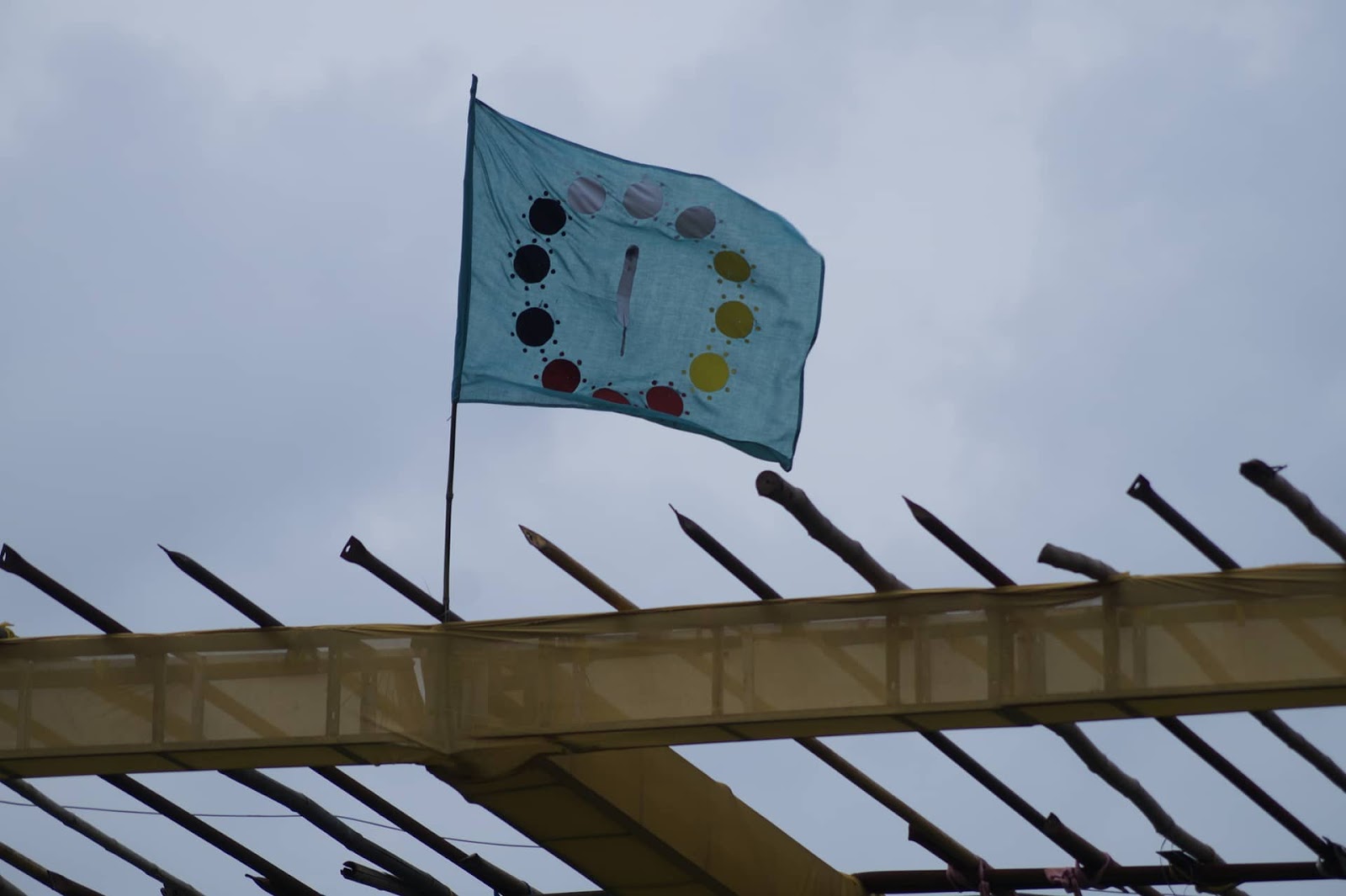 Gujarat, India the Indigenous Unity Flag throughout the State ...