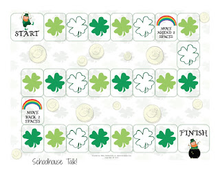 Schoolhouse Talk!: St. Patrick's Day Open-Ended Board Game {FREEBIE}