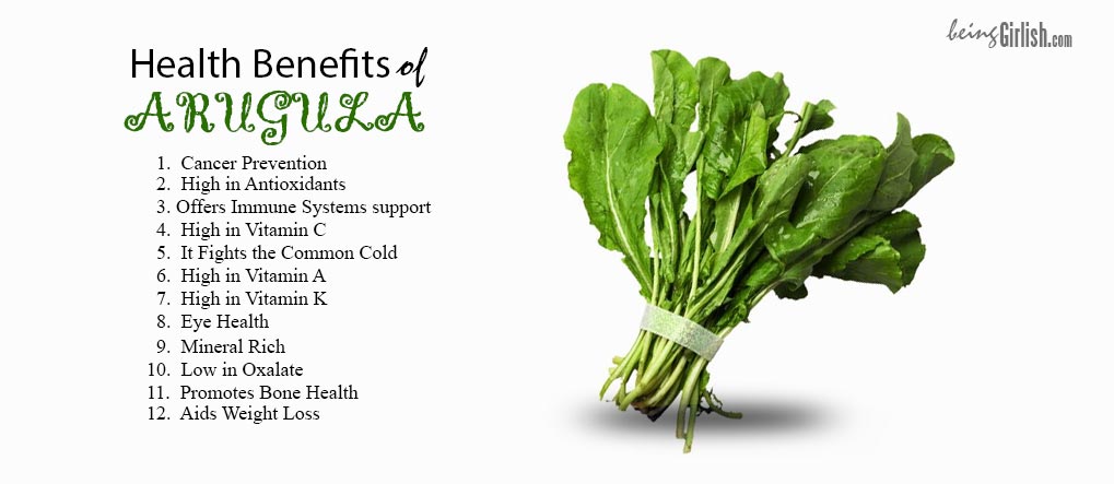 HEALTH BENEFITS OF ARUGULA