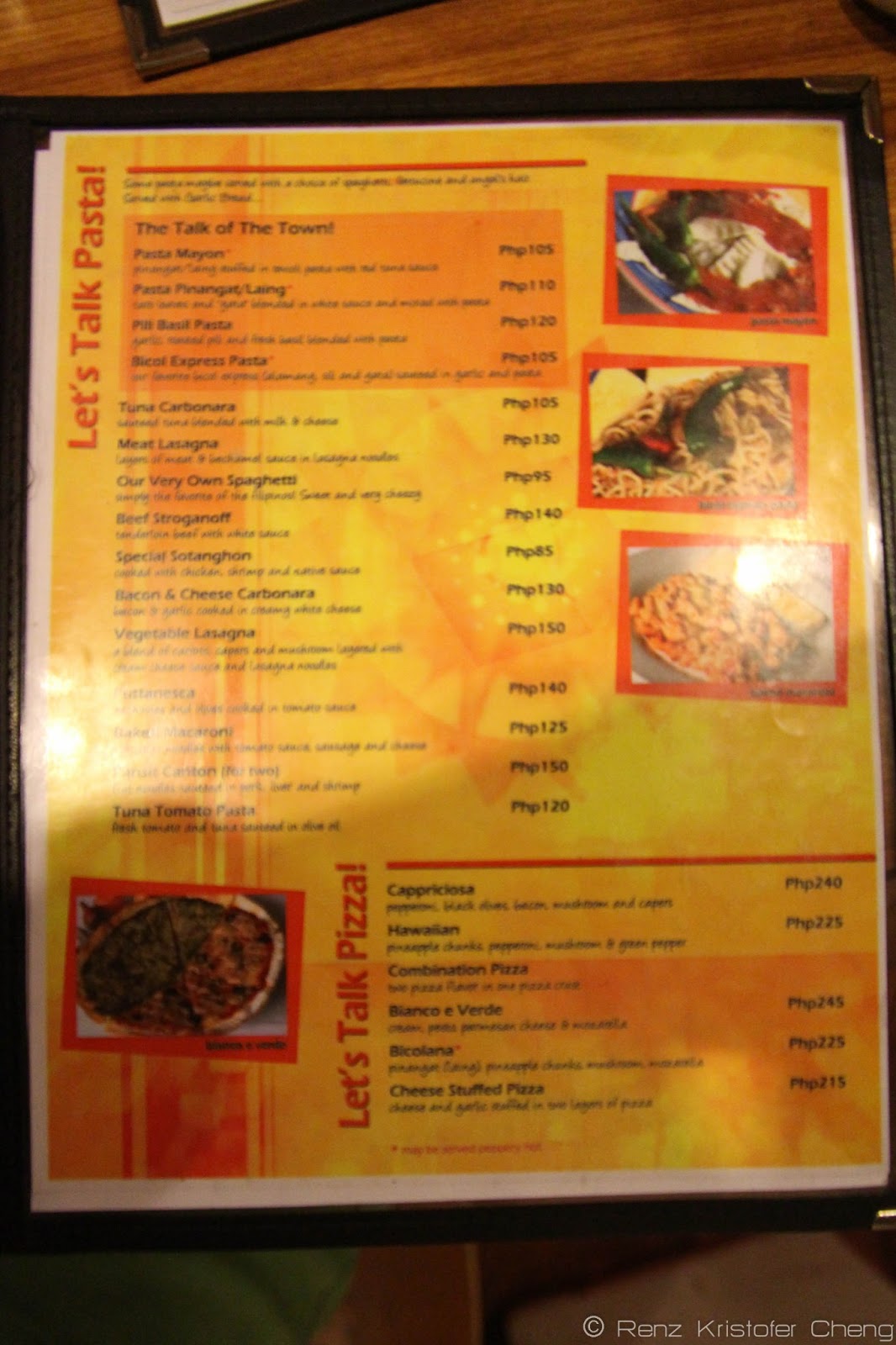 SMALLTALK Restaurant in Legazpi City - Casual yet Fancy - A Not-So ...