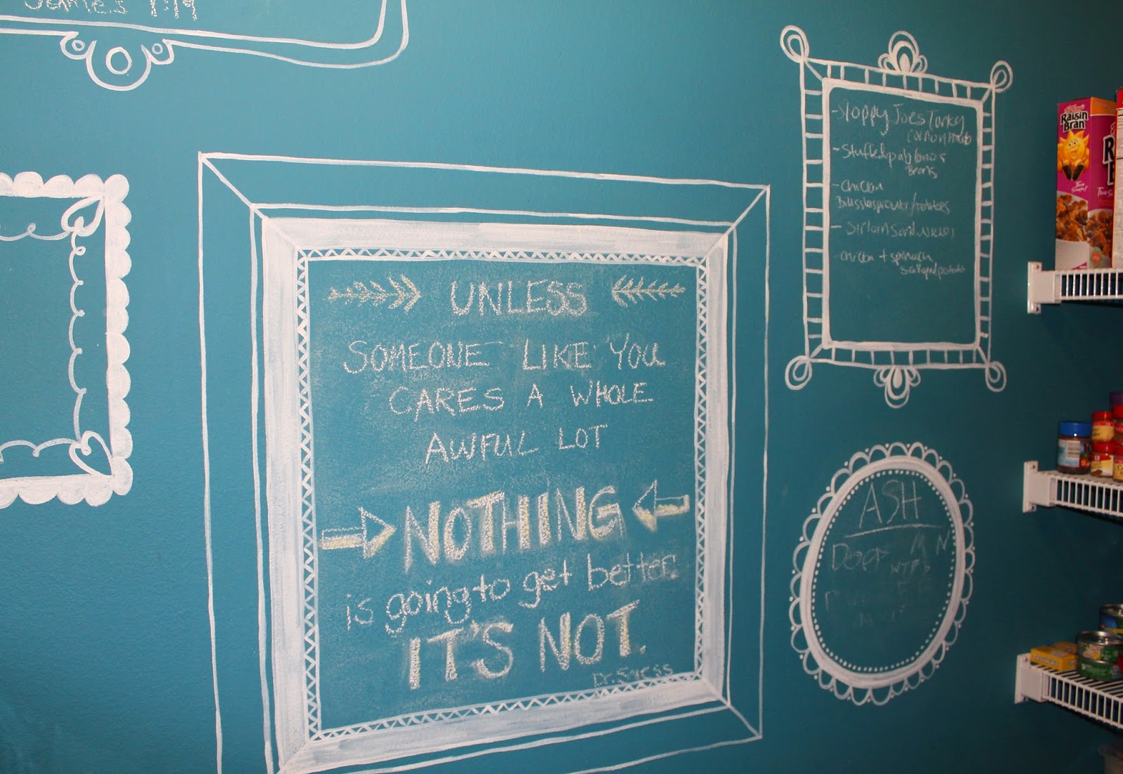 Blue Chalkboard Paint