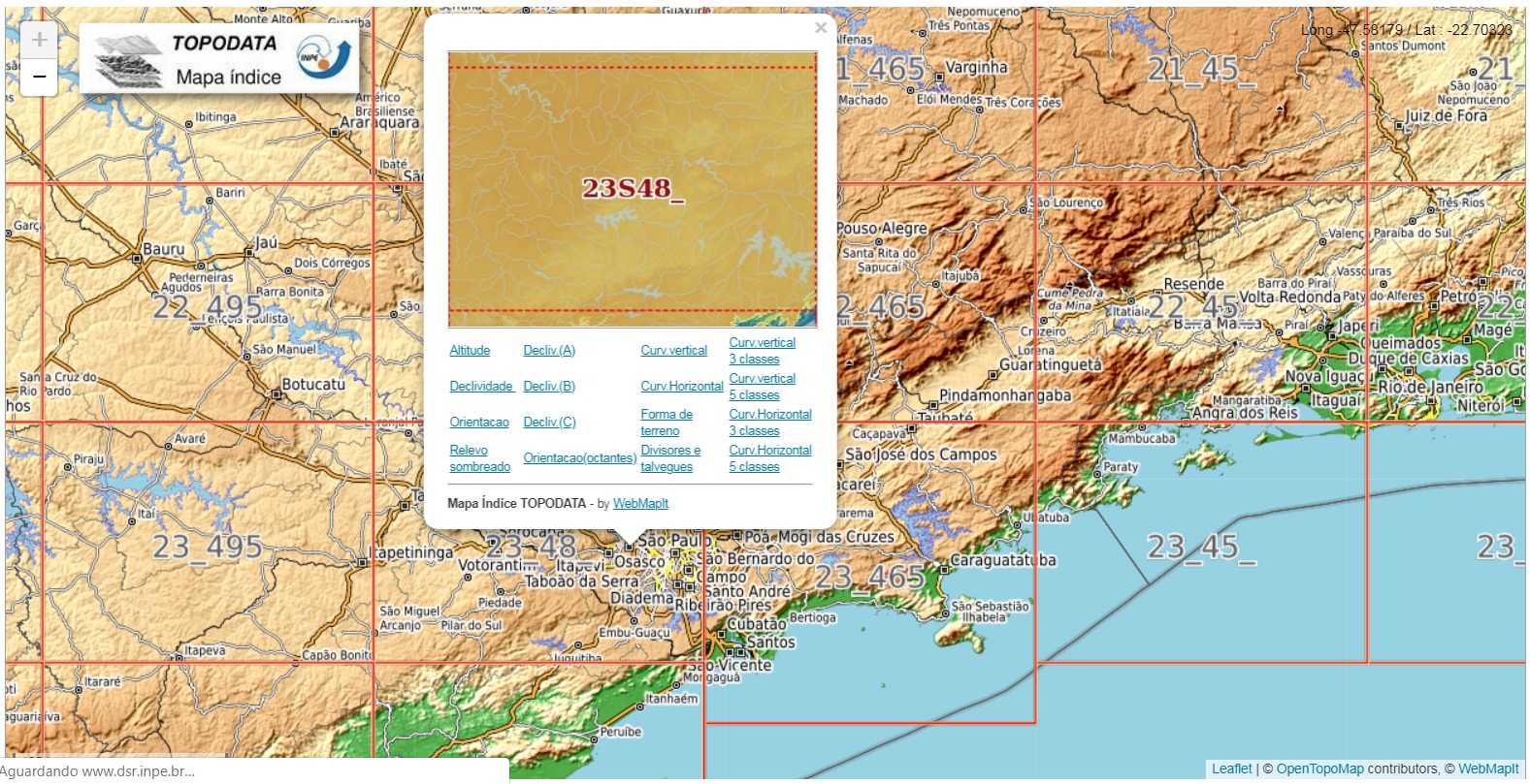 Gis de Fora: TOPODATA - Banco de Dados Geomorfométricos do Brasil