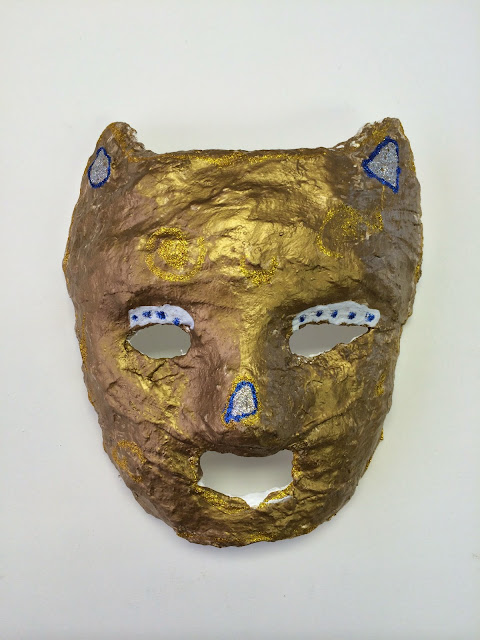 Grauer Art: Final Animal Masks, 6th Grade Art