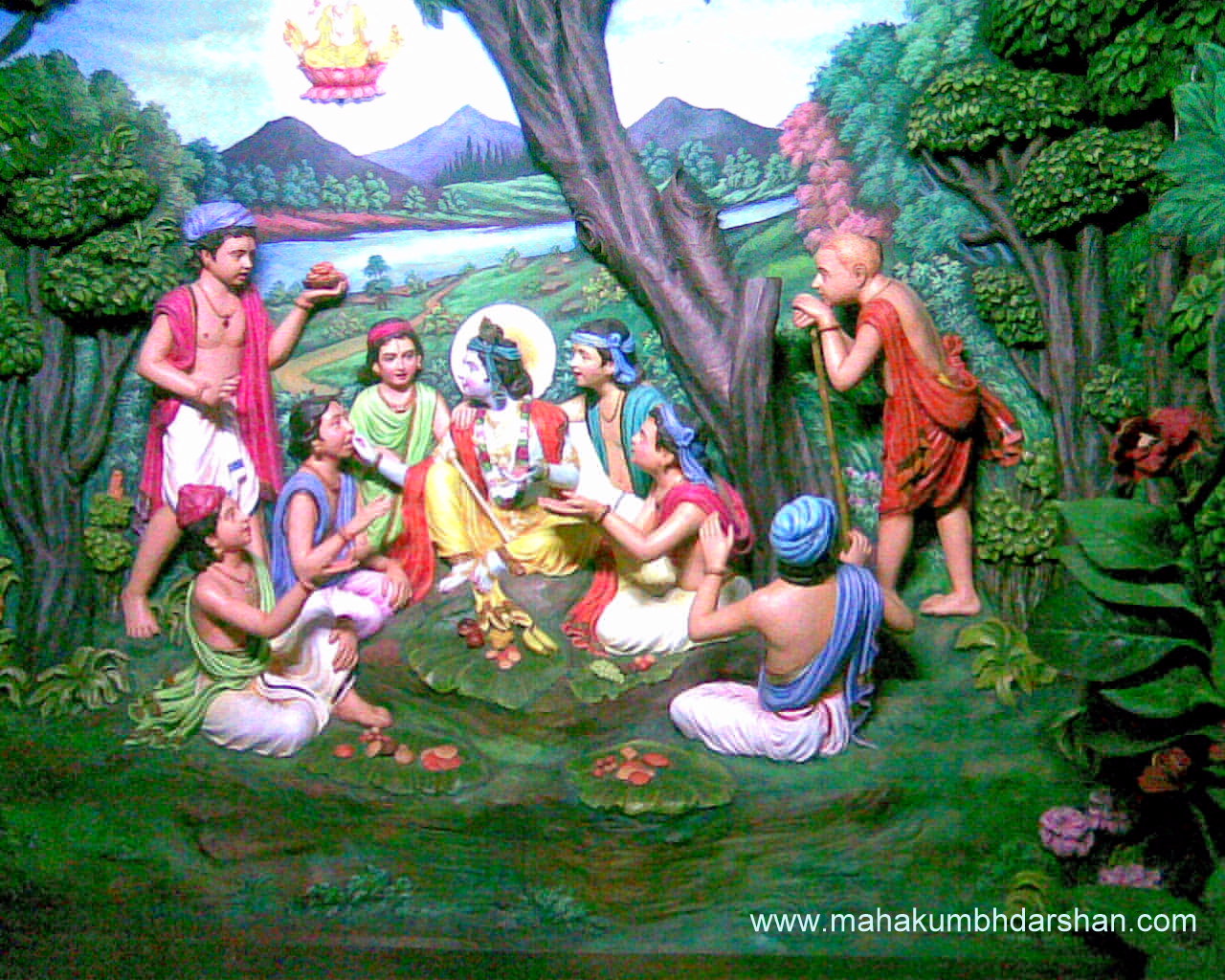 Lord Krishna With His Friend
