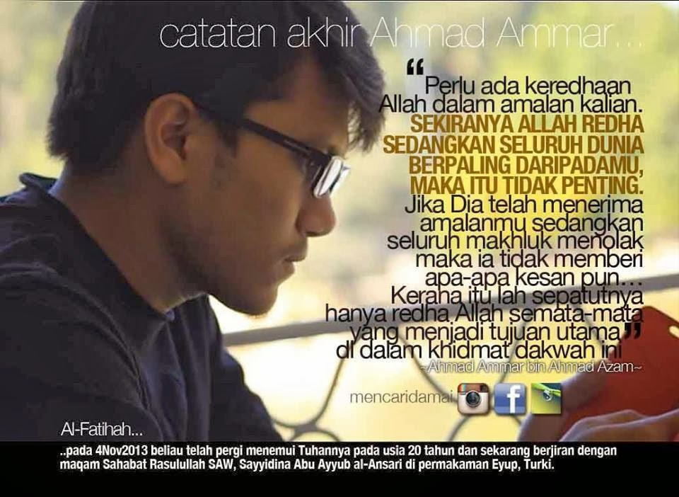 HariSayaLa: Ahmad Ammar Ahmad Azam Pelajar Malaysia Dimuliakan Di Turki