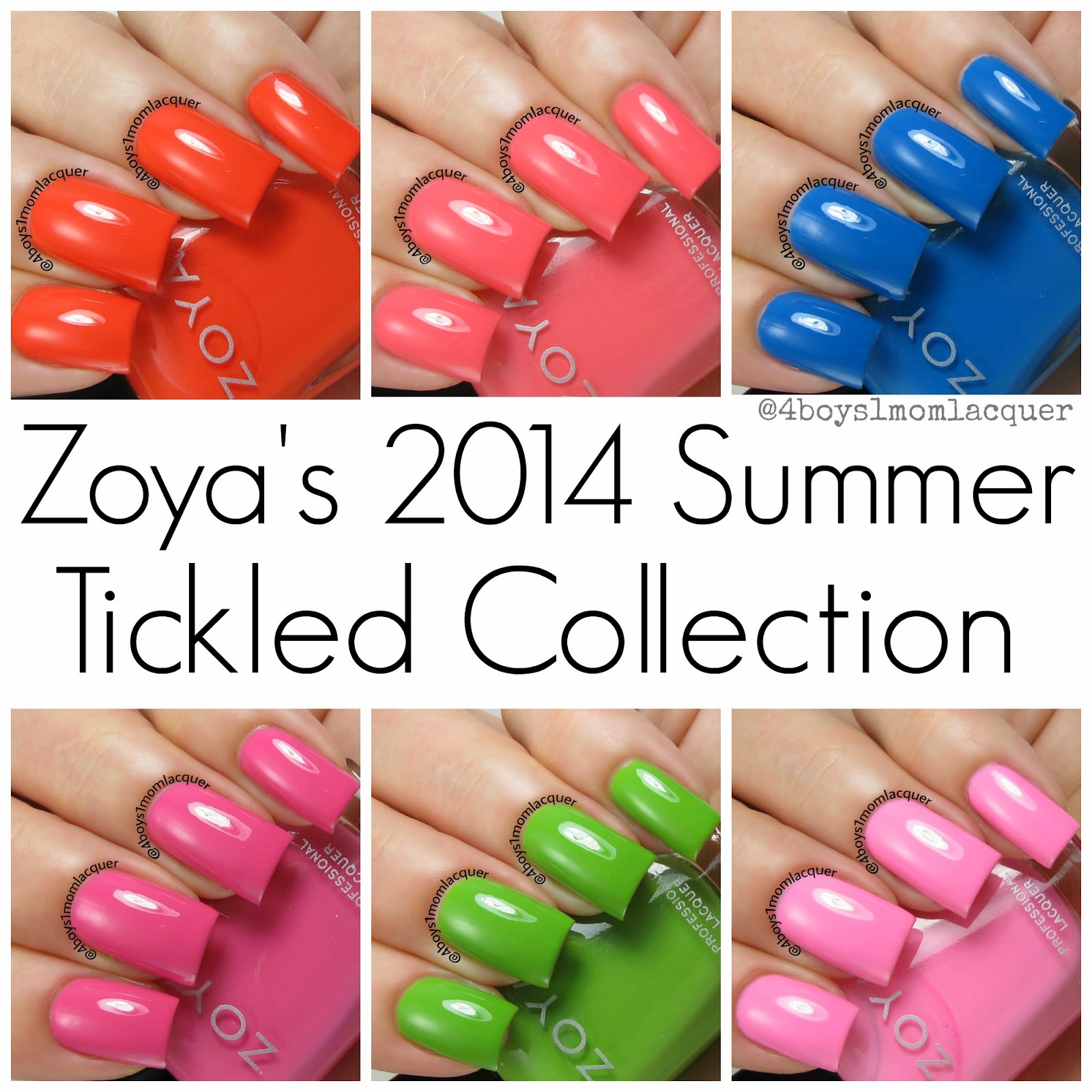 Welcome: Zoya's Summer 2014 Tickled Collection