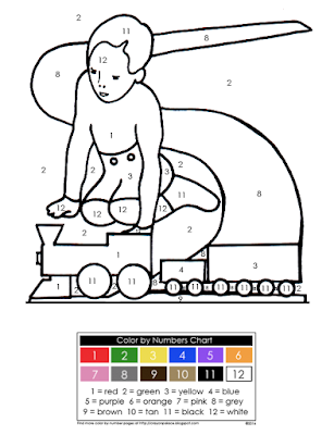 Crayon Palace: Color-by-number: Toy Train