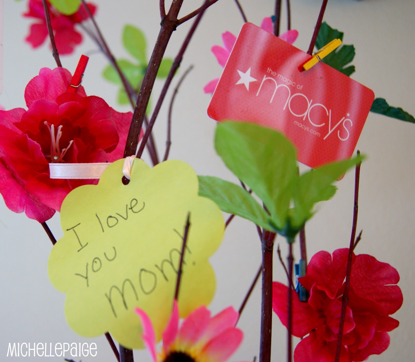 michelle paige blogs: Mother's Day Gift Tree and Flower Bouquet