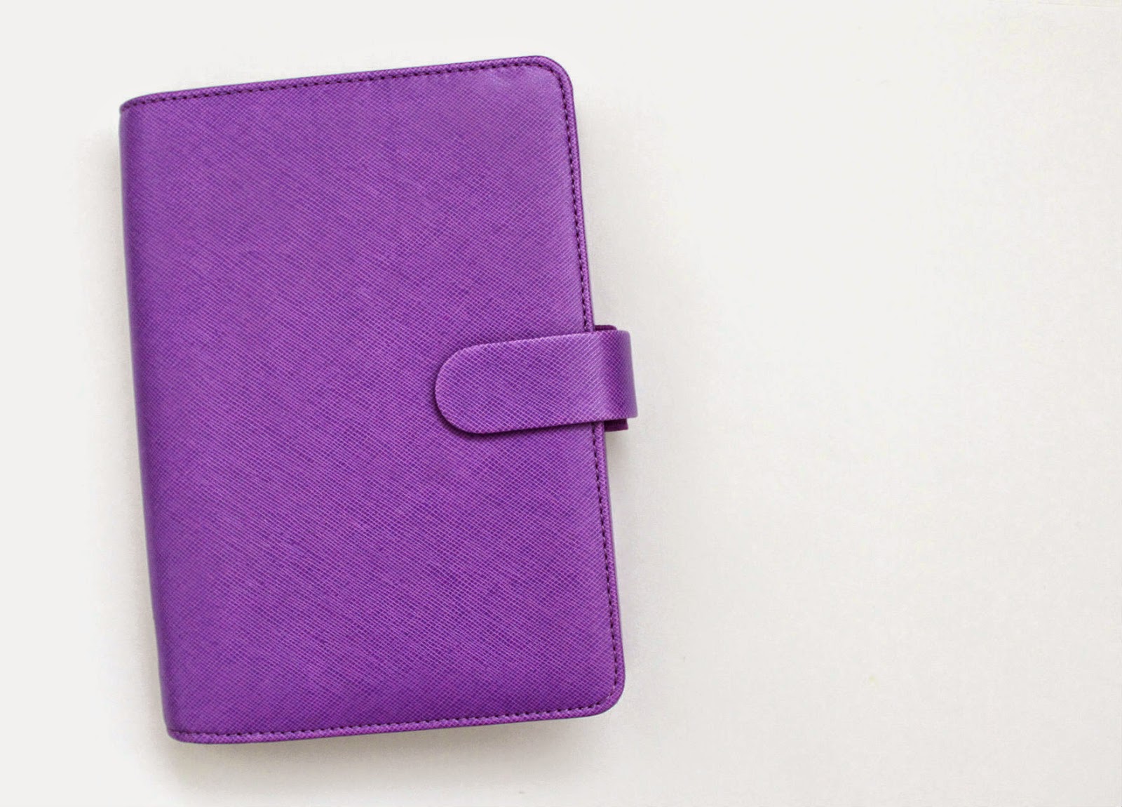 Letters in November: Filofax Personal Bright Purple Saffiano Review!