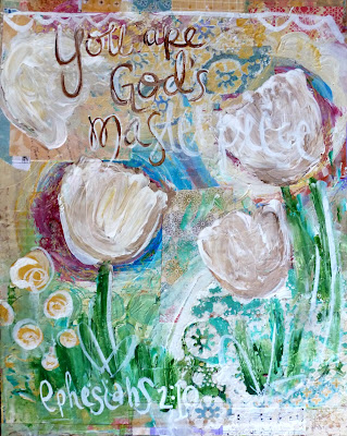 Art by Erin Leigh: Sunday Scripture Art in progress...