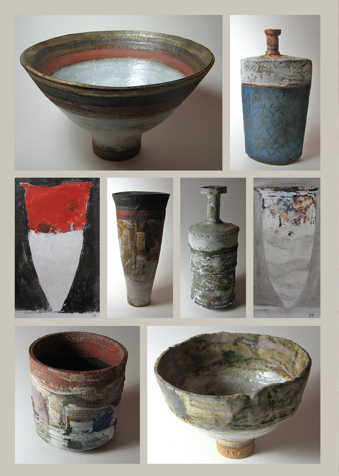 Bevere Art Gallery -Ceramics- Paintings: 1000th Potter - Robin Welch