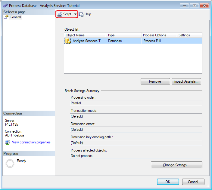 Microsoft Technology How To Create Xmla Script For Cube Process Using Ssms