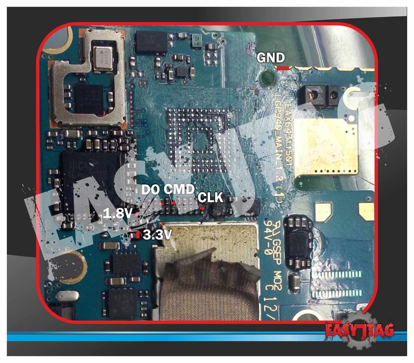 PINOUT DIRECT EMMC LG ( ISP ) | W i n k GSM