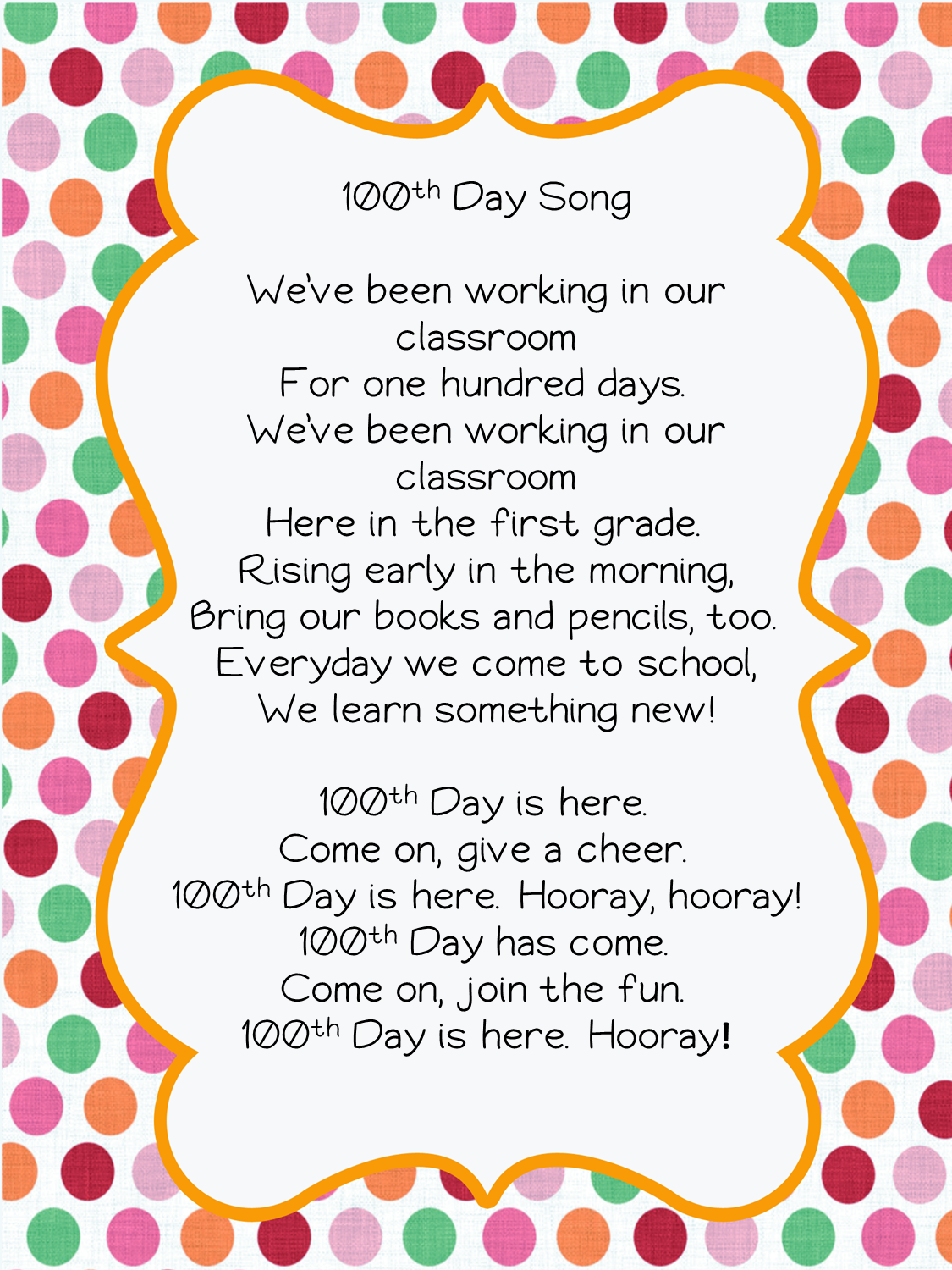 First Grade Charades 100th Day Celebration First Grade Charades 100th Day Celebration