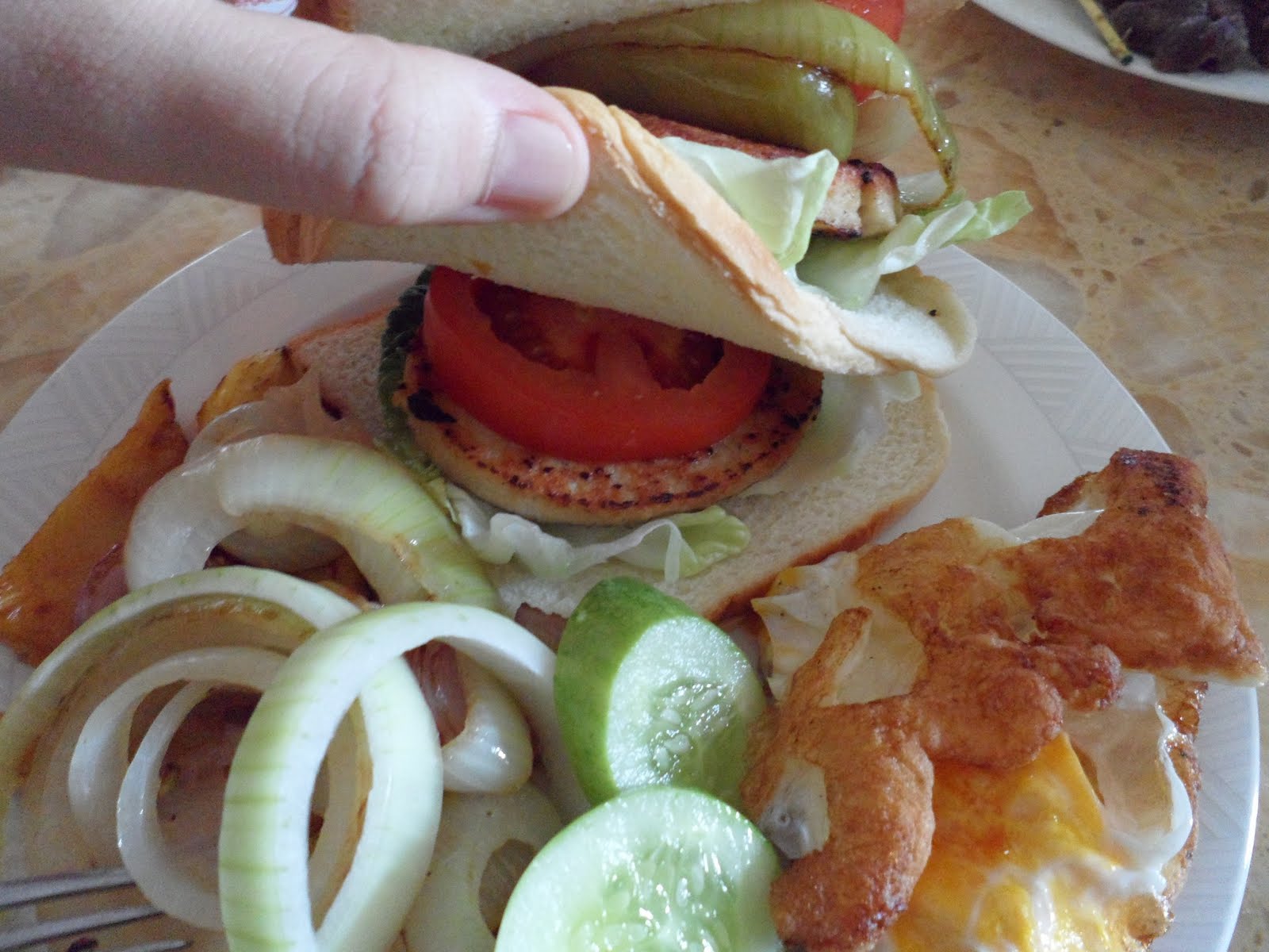 The Blackmentos Beauty Box: Food Rant: Home cooked Sandwhich-Burger ...