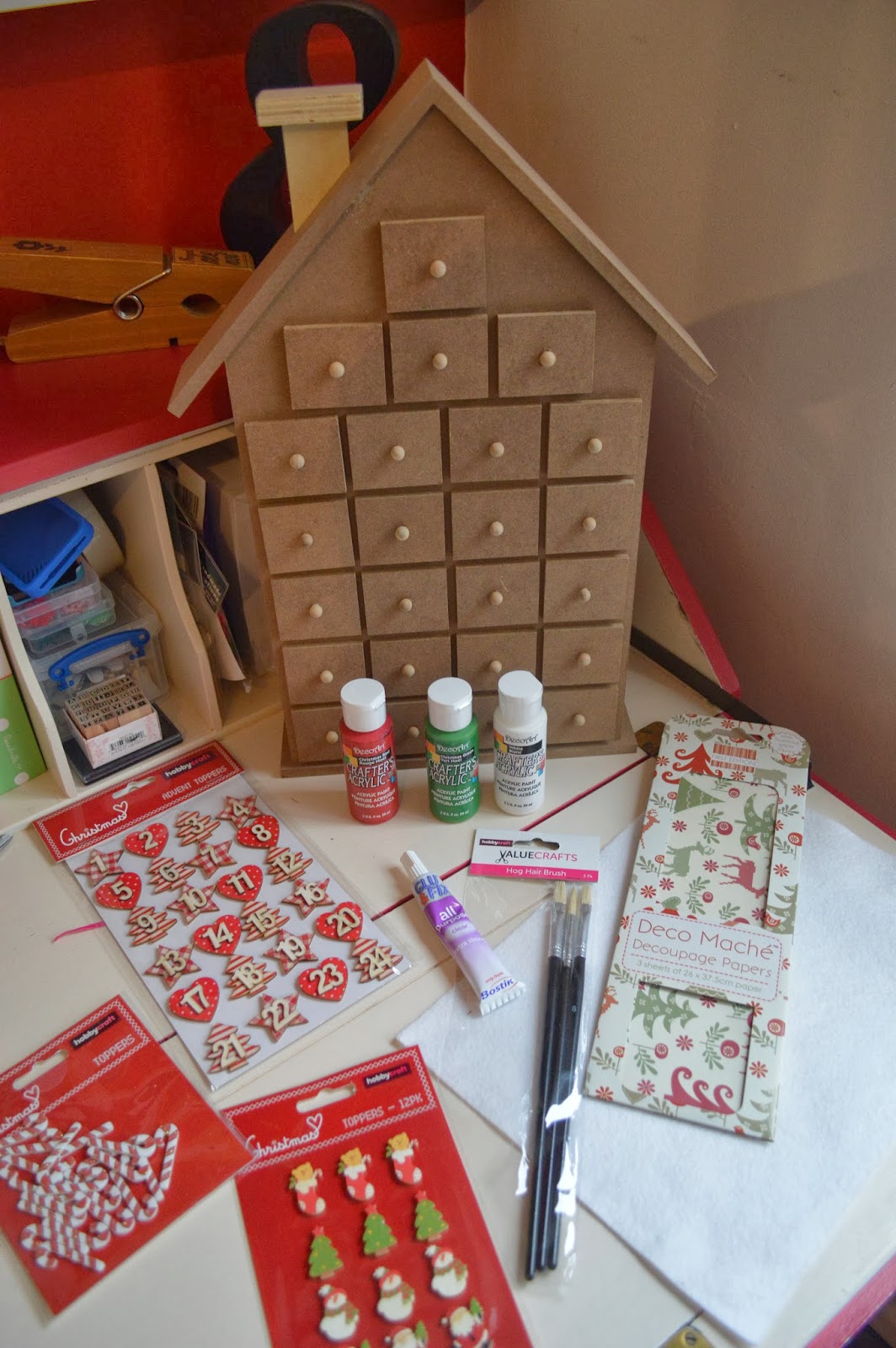 Christmas crafts - advent calendar | To Become Mum