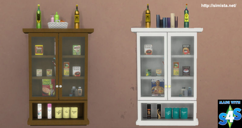 Simista A little sims 4 blog : Glass Wall Cabinet