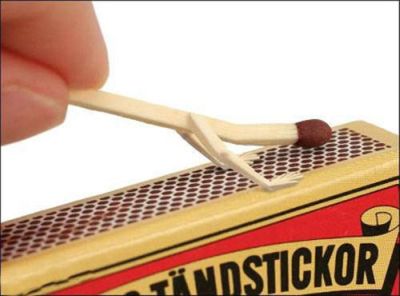 Pisando charcos: Una cerilla