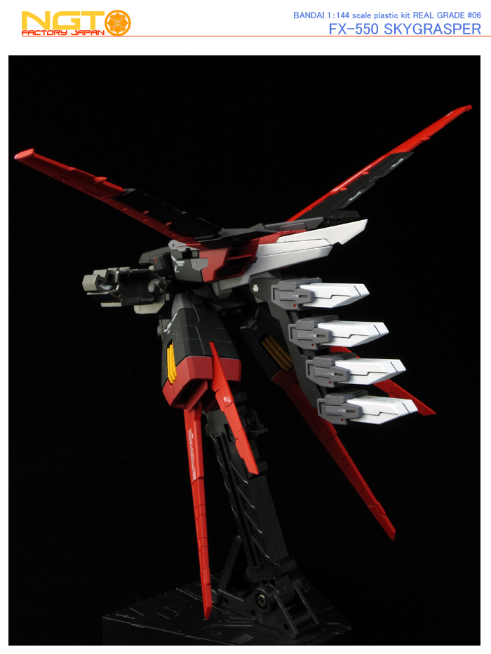 GUNDAM GUY: RG 1/144 FX-550 Skygrasper Launcher / Sword Set - Painted Build
