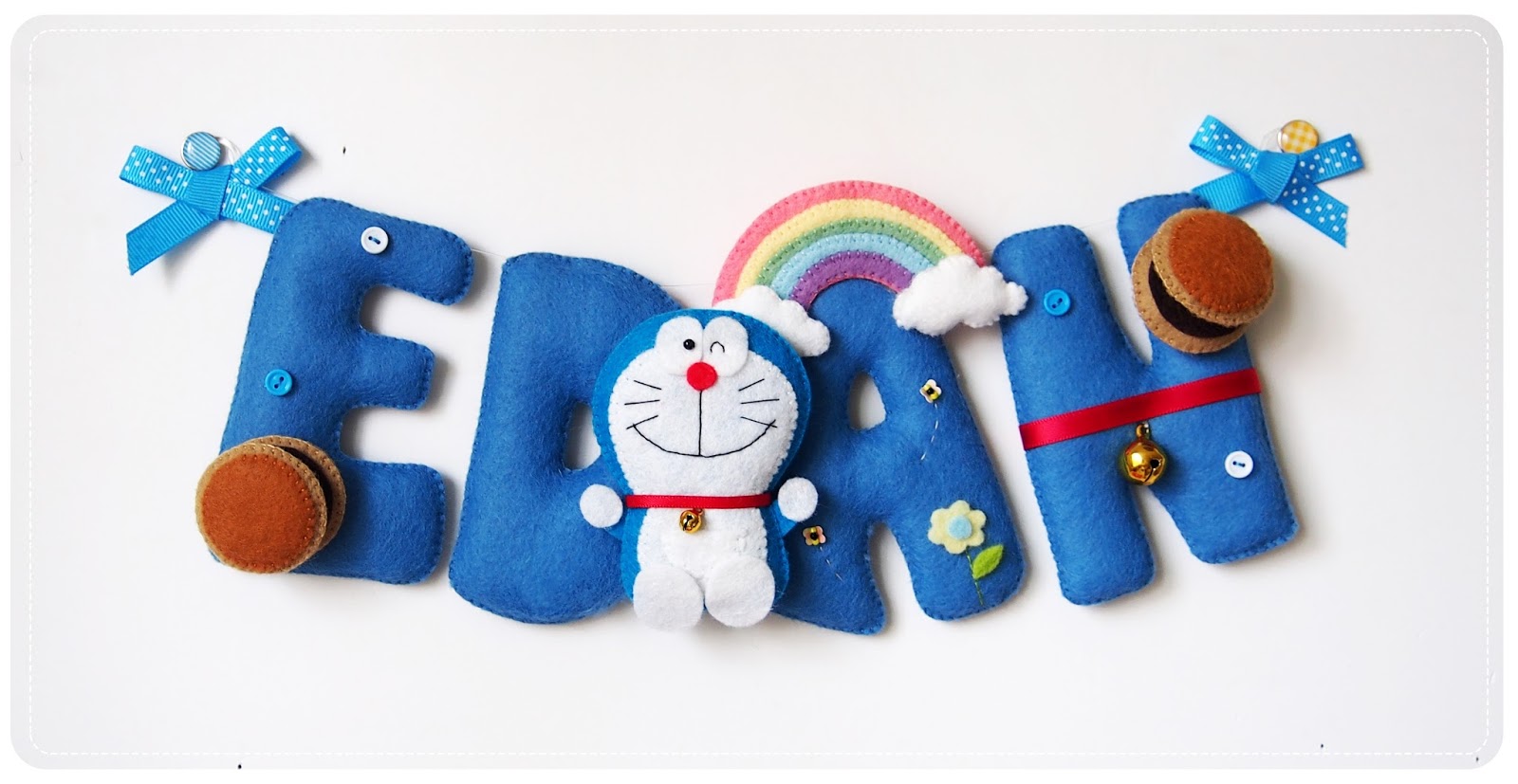 Crafters Boutique: Doreamon Name Garland for Edan