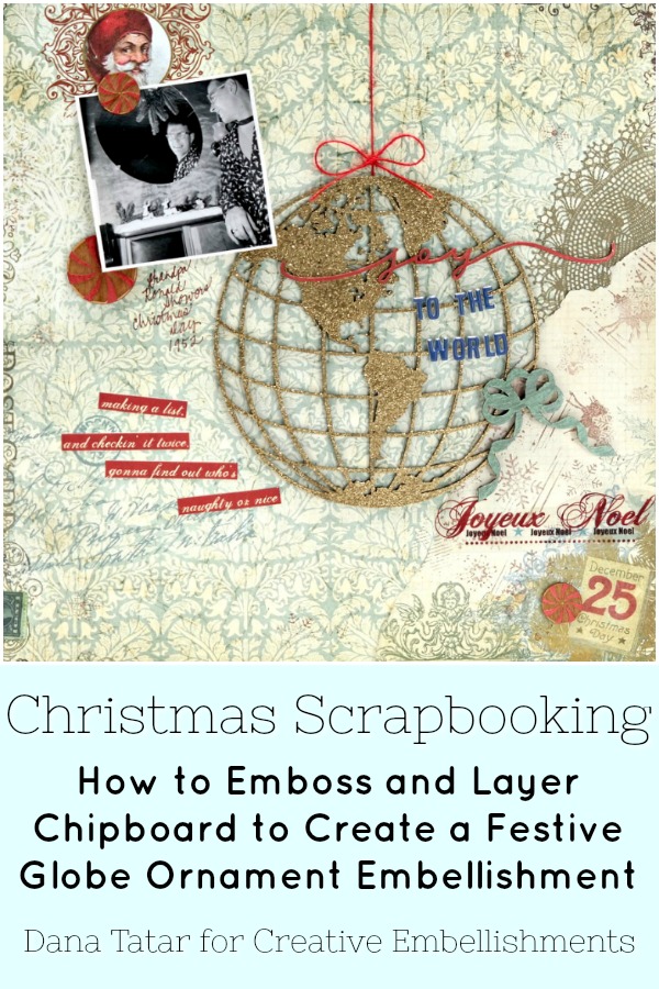 Joy to the World Scrapbook Layout - Creative Embellishments