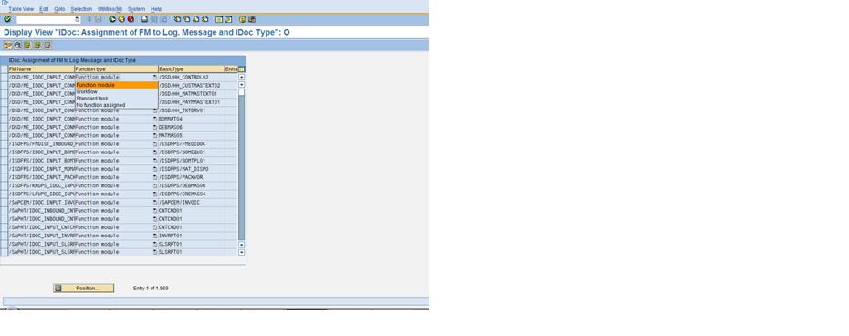 Sapandedi We57 Function Module To Link Basicmessage Types With Function Module 3856