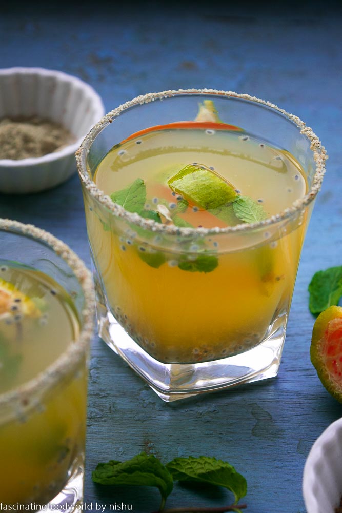 Orange and ginger masala lemonade