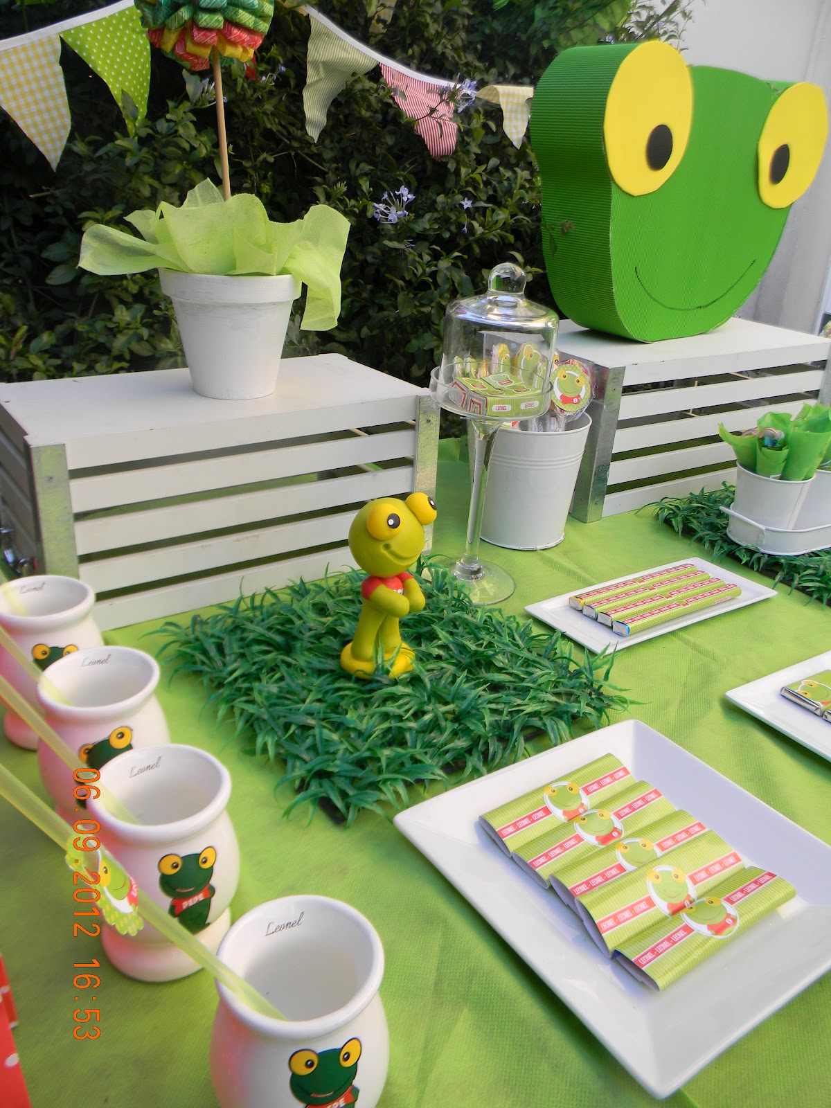 Pin by Rosi Mogliazza on cumple giuly | Frog party ideas, 3rd birthday ...