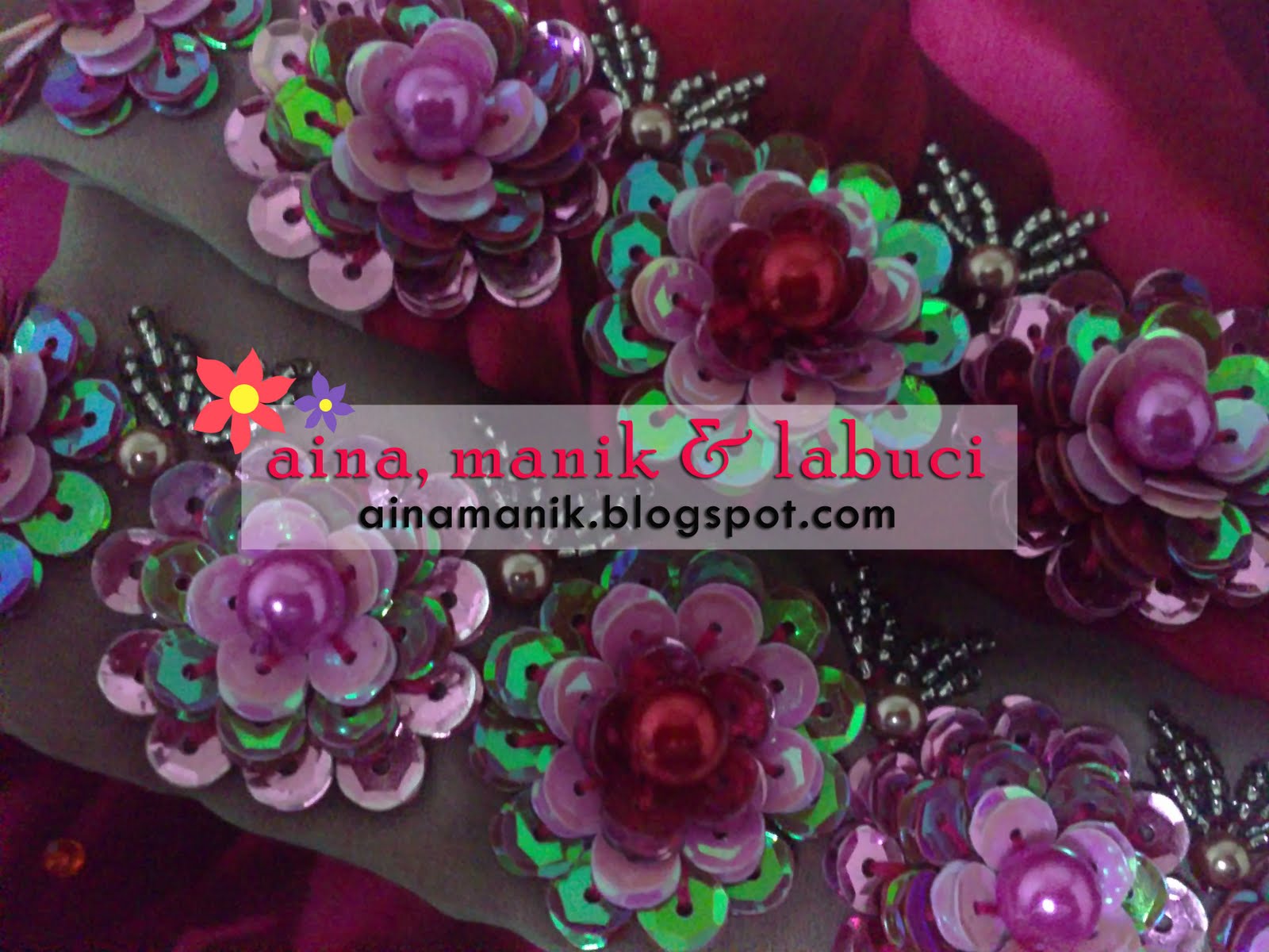 Aina, Manik & Labuci: Sulam Manik Bunga Lawang+Tabur