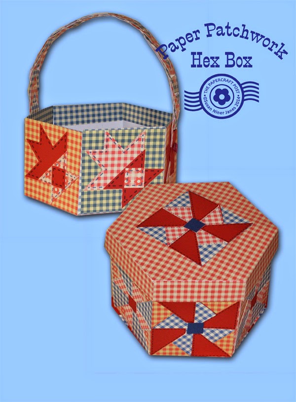 The Papercraft Post: Paper Patchwork: Hexagonal Containers