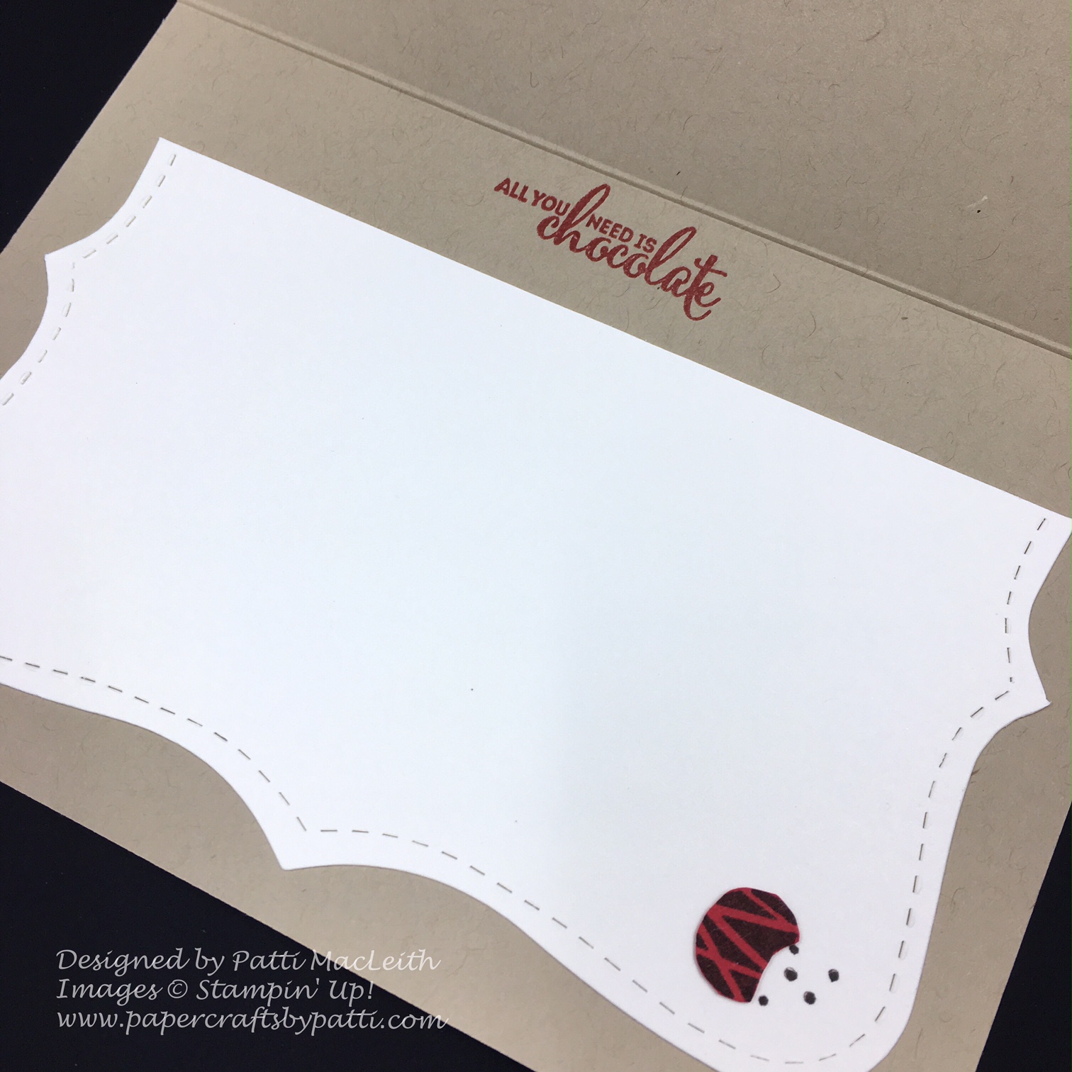 Papercrafts by Patti: Sweet More Than Chocolate Note Card