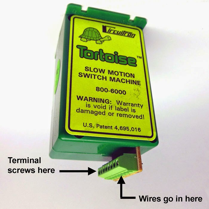 Tracks across Nevada: Add a terminal strip to a Tortoise turnout motor