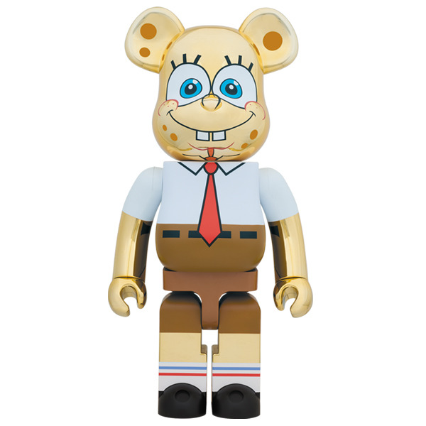 NickALive!: Medicom Toy Unveils 'SpongeBob SquarePants' in Gold Chrome ...