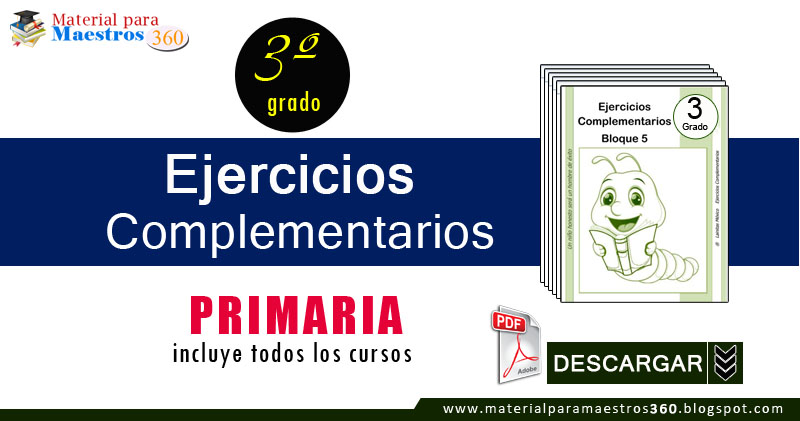 Ejercicios Complementarios Bloque 5 - Tercer Grado primaria